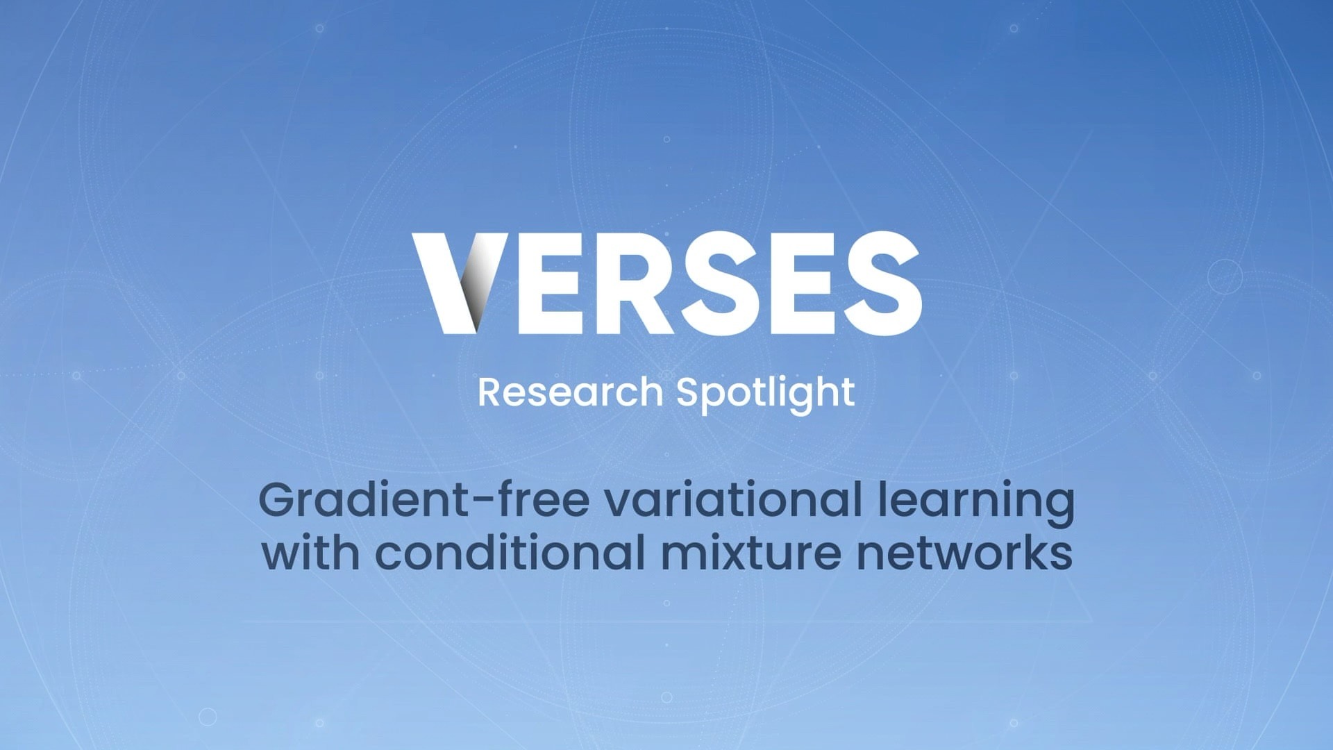 Gradient Free Variational Learning With Conditional Mixture Networks